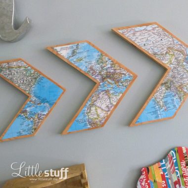 Chevron Map Wall Art