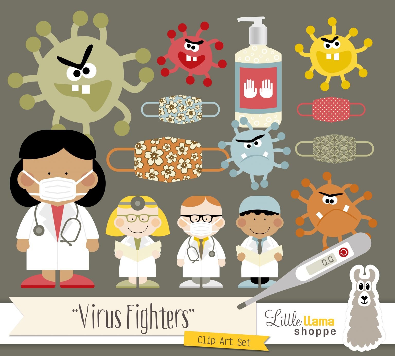 Free Covid-19 Clip Art & Digital Papers